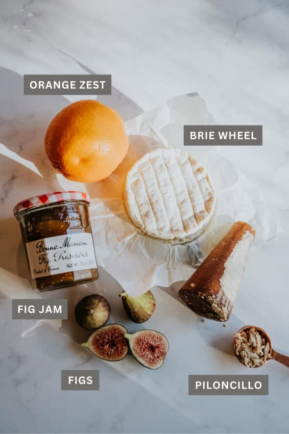 Baked Brie with Fig Jam (Easy Holiday Appetizer)