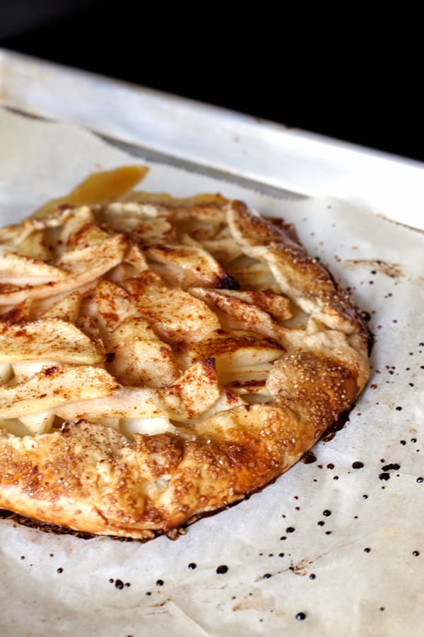 Rustic Pear Galette Topped with Chantilly Cream + Video - Muy Bueno