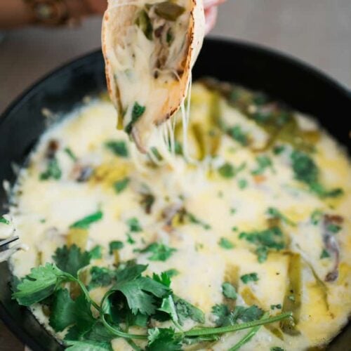 Vegetarian Queso Fundido Recipe - Muy Bueno