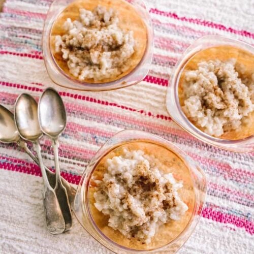 Cinnamon Horchata Rice Pudding - Muy Bueno