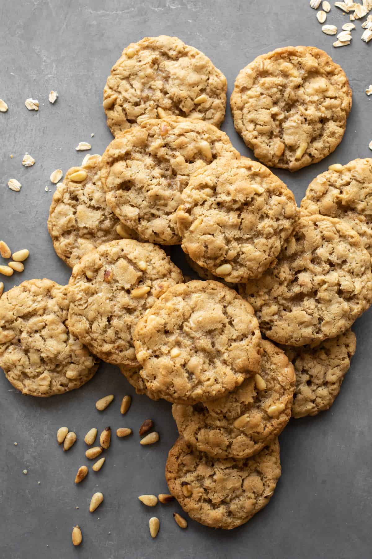 Brown Butter Oatmeal Pine Nut Cookies - Muy Bueno