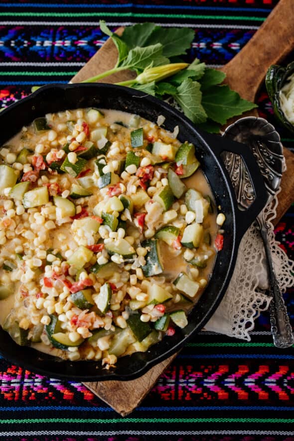 Calabacitas con Elote (Mexican Zucchini & Corn) - Muy Bueno