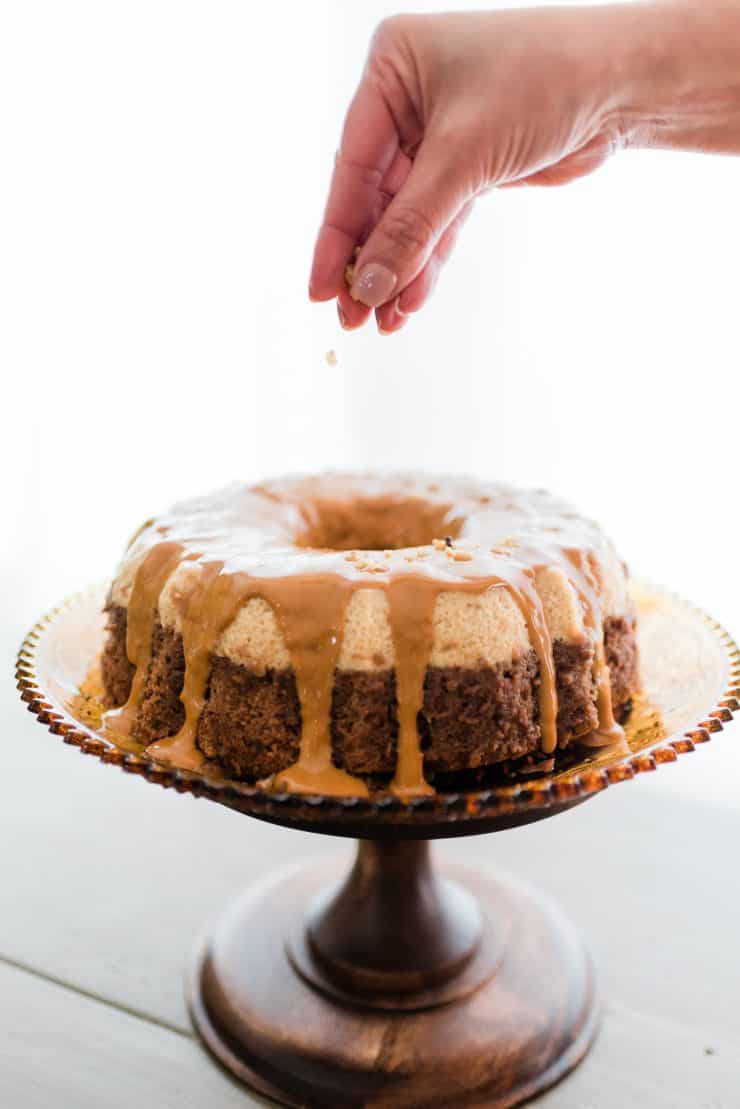 Chocoflan (Impossible Cake) – Chocolate Cake with Flan and Dulce de Leche