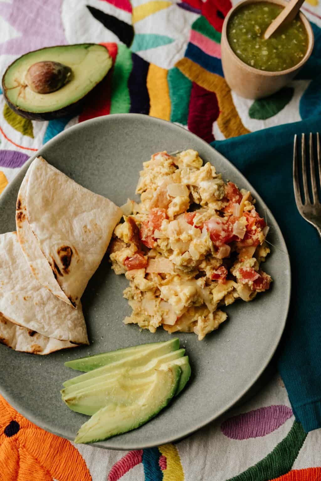 Migas Breakfast Tacos - Muy Bueno