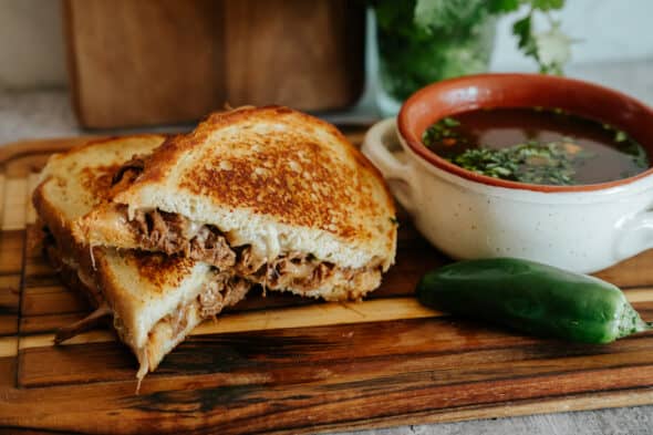 Birria Grilled Cheese Sandwiches - Muy Bueno